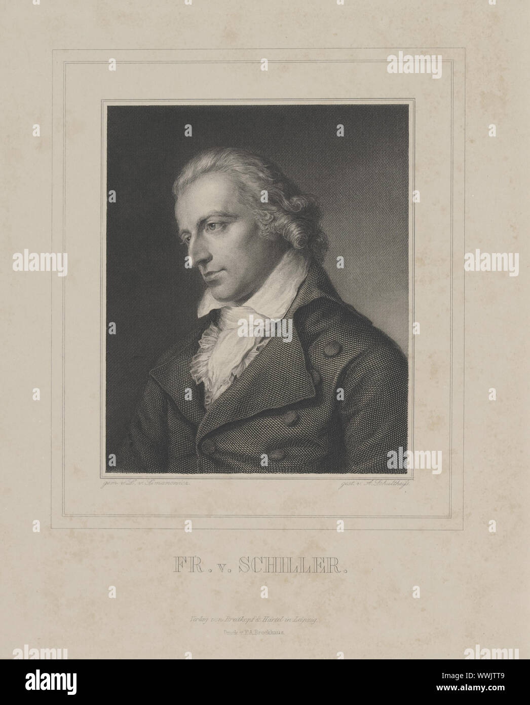 Friedrich Von Schiller Portrait Stockfotos und -bilder Kaufen - Alamy
