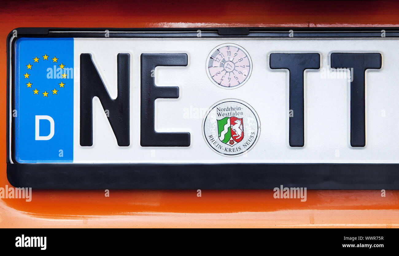 Nummernschild deutschland westfalen -Fotos und -Bildmaterial in hoher ...