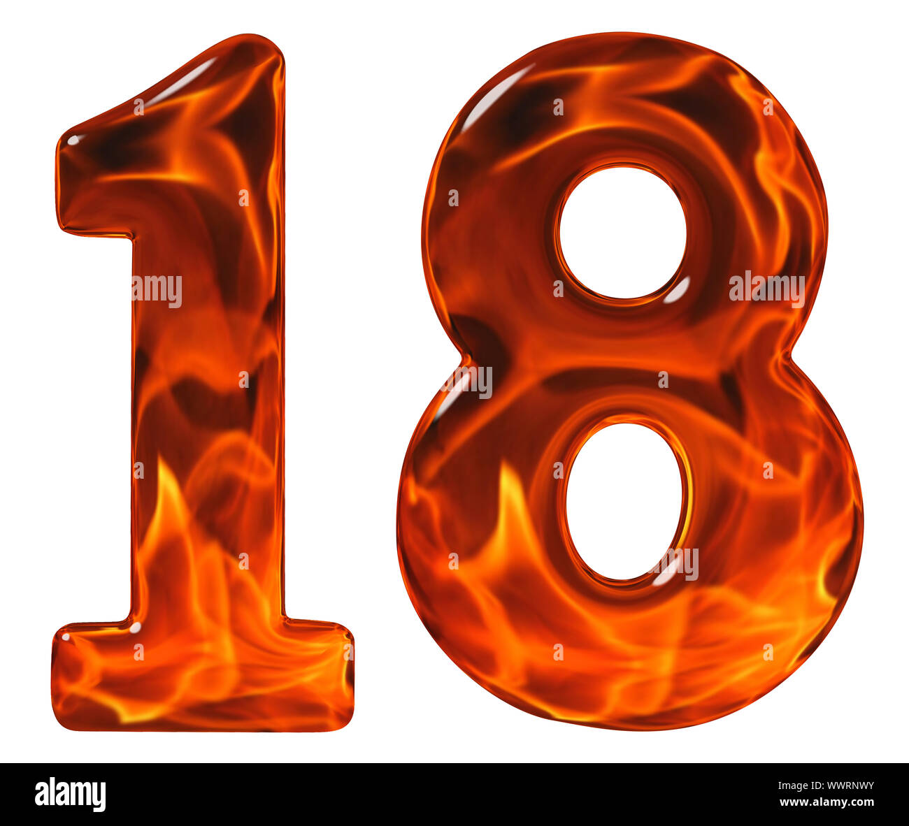 Numeral 18 eighteen isolated on -Fotos und -Bildmaterial in hoher ... Numeral 18 eighteen isolated on -Fotos und -Bildmaterial in hoher ...
