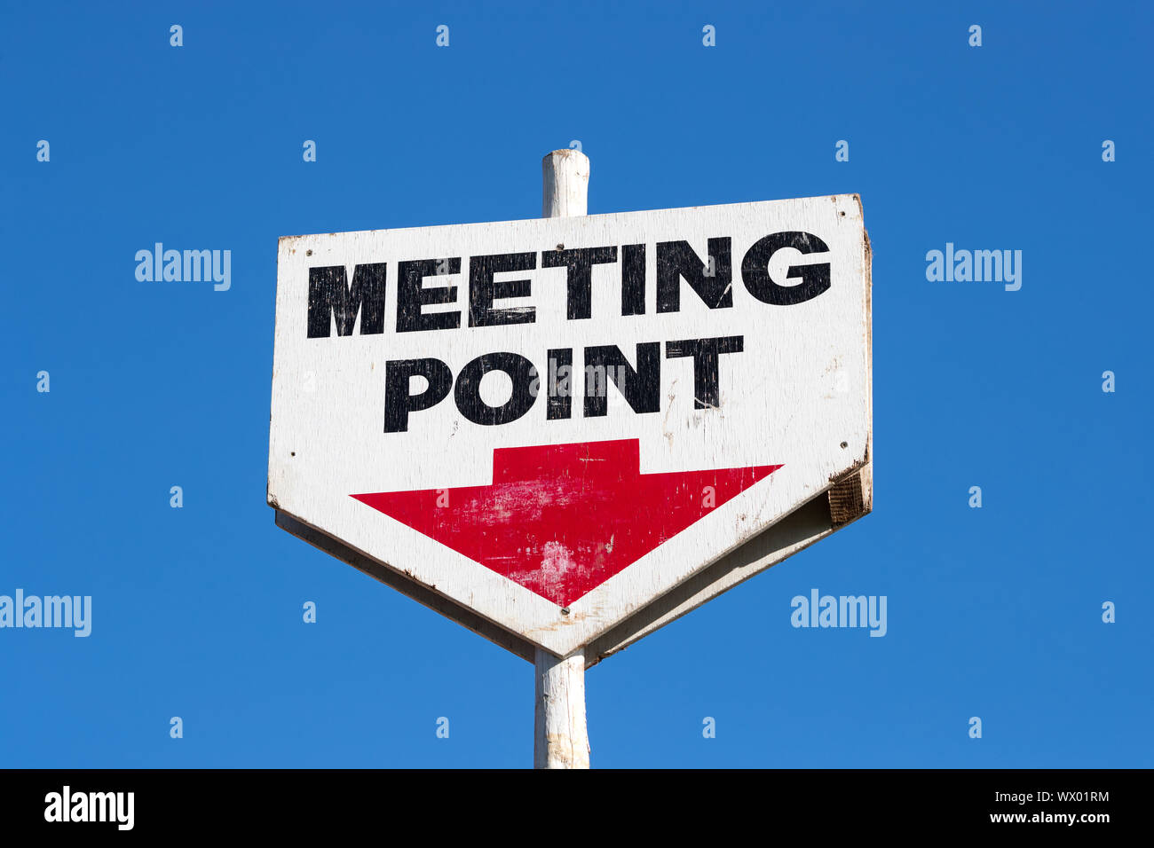 Sign meeting point -Fotos und -Bildmaterial in hoher Auflösung – Alamy