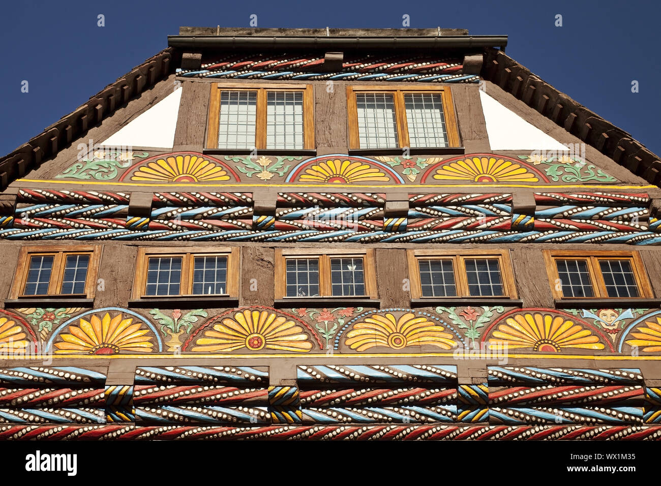 Fachwerkhaus, Weserrenaissance, Altstadt, Höxter, Nordrhein-Westfalen ...