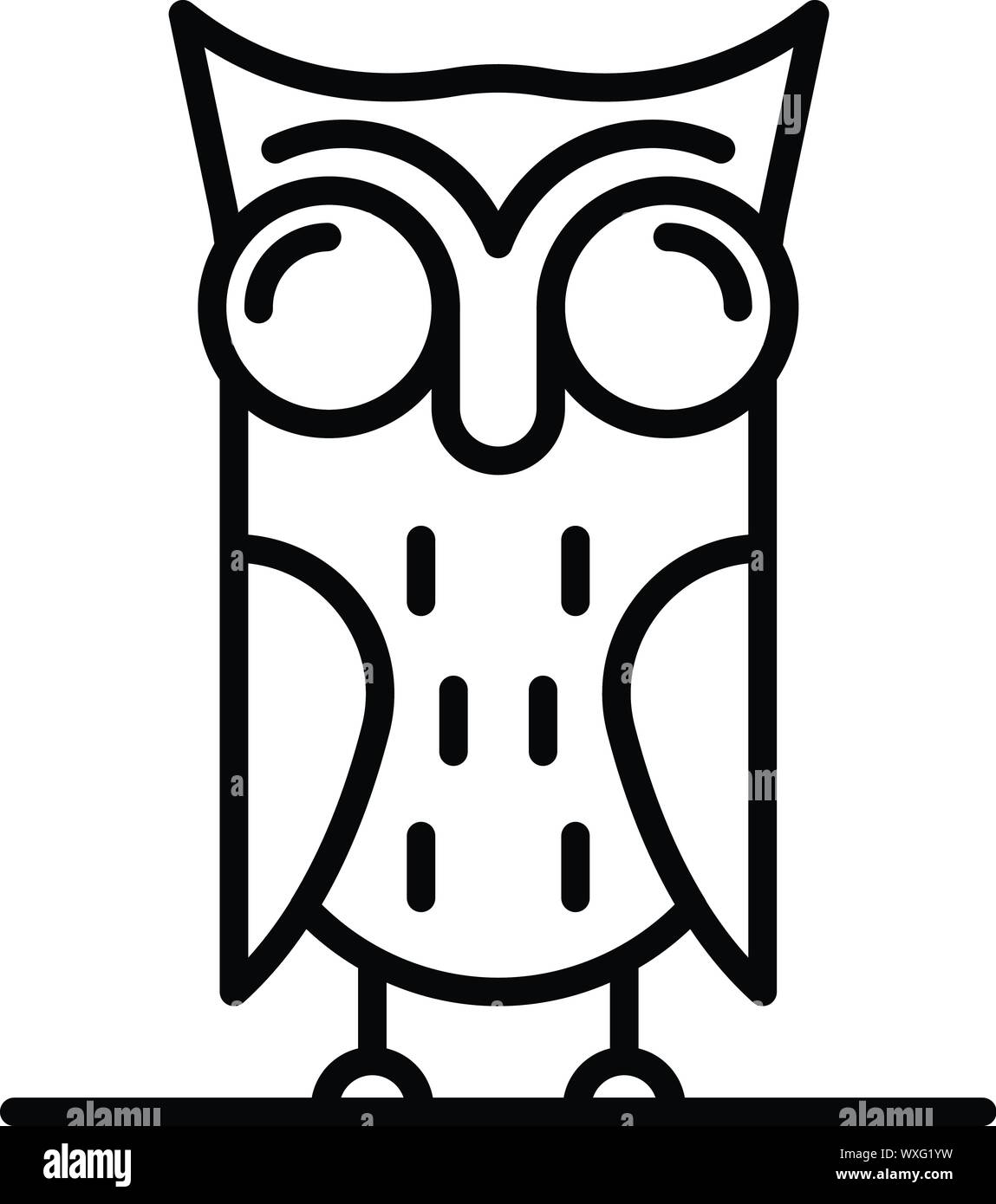 Owl-Symbol. Umrisse Eule vektor Symbol für Web Design auf weißem ...