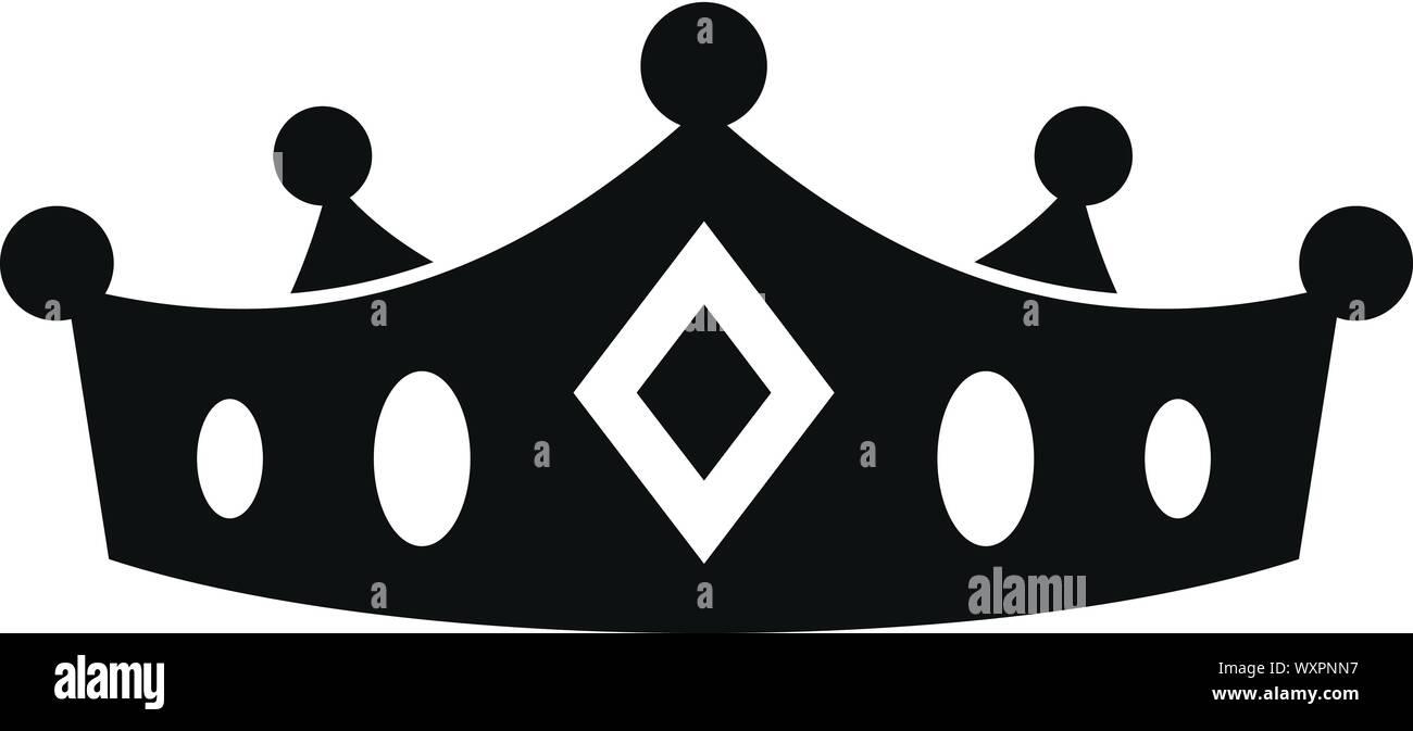 Ritter Krone Symbol. Einfache Abbildung: Ritter Krone vektor Symbol für ...