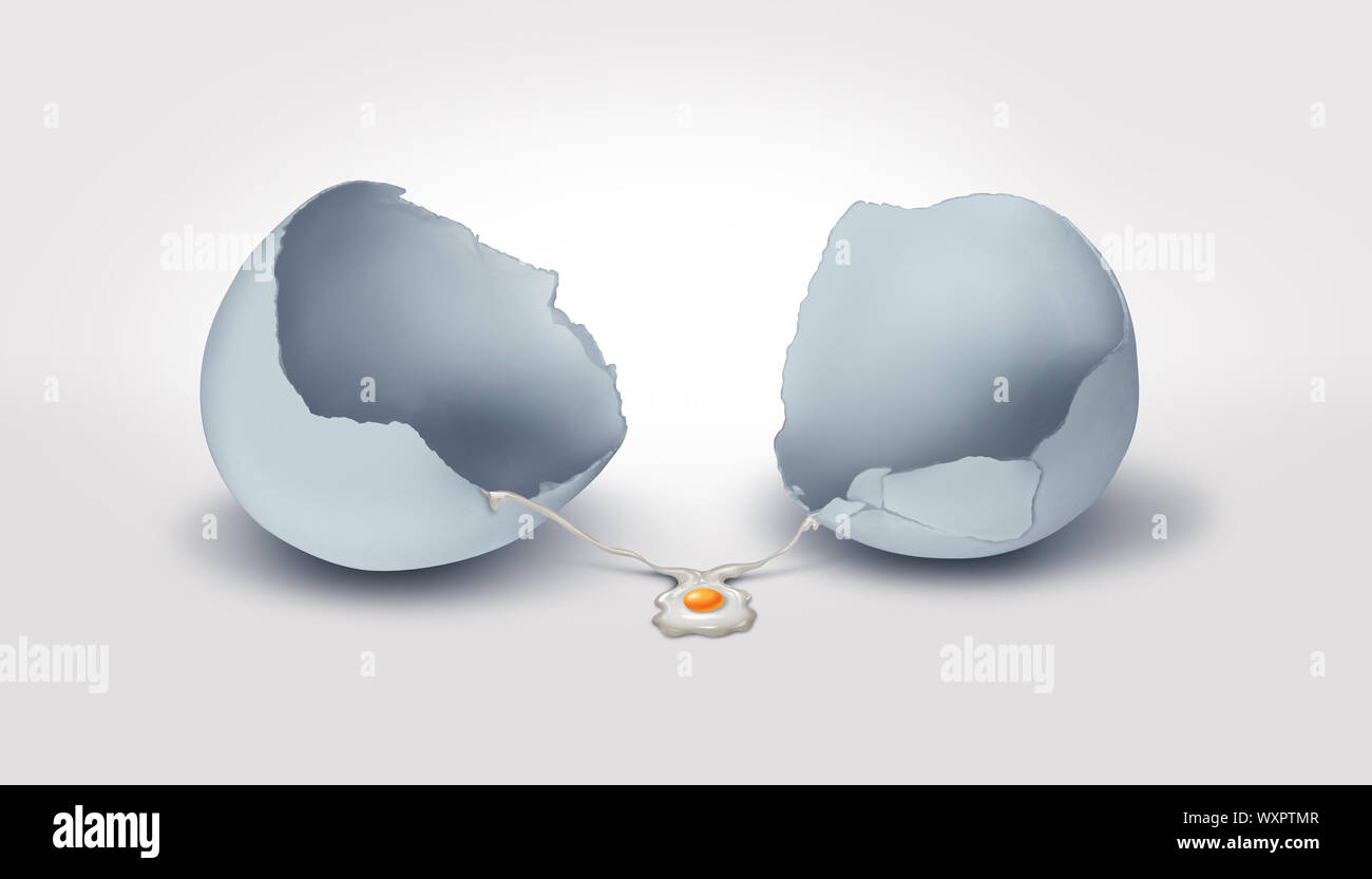 Konzept der Enttäuschung und enttäuscht Ergebnis Metapher als ein ...