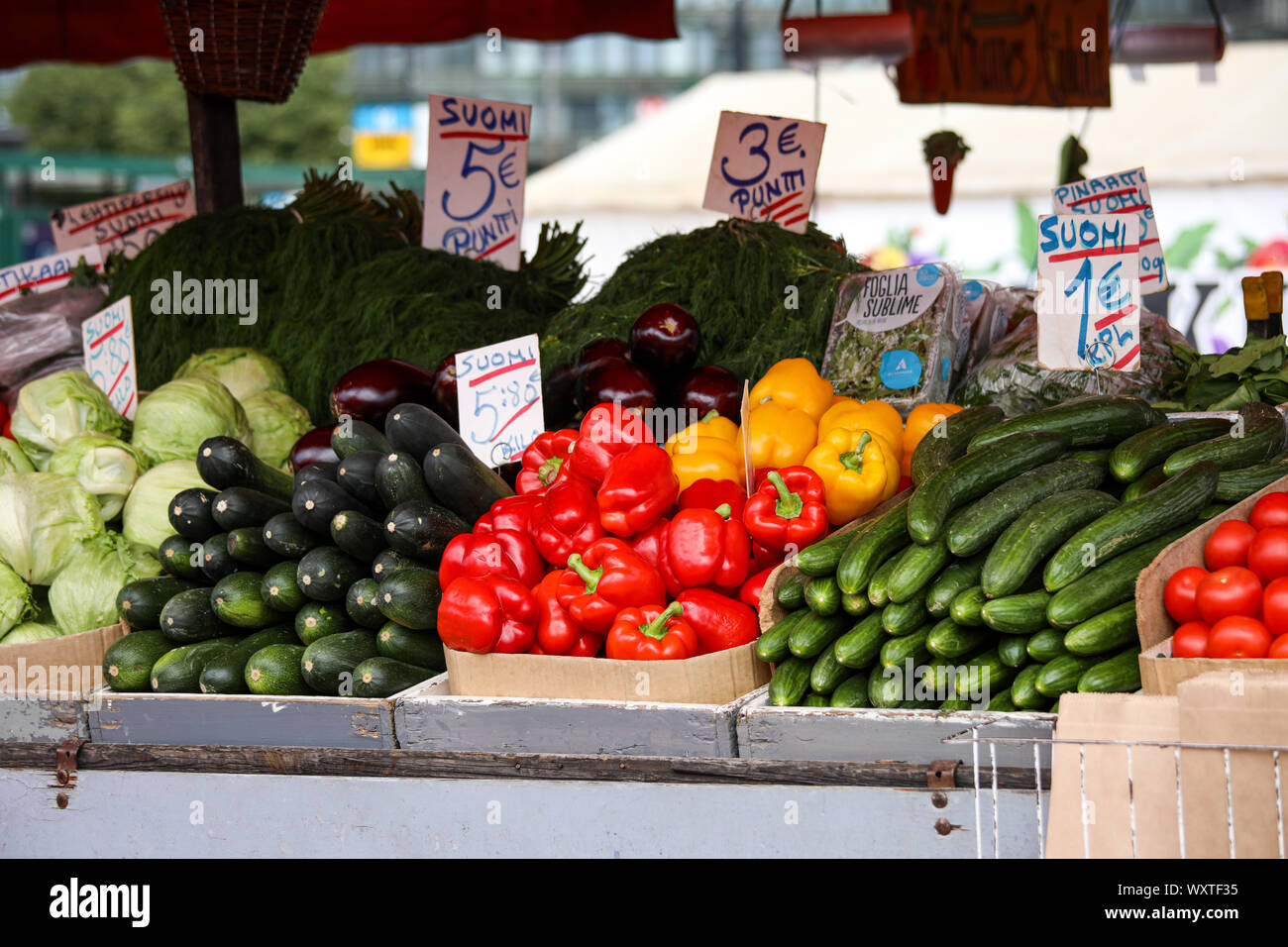 Vegetable Vegetables Market Finland Stockfotos und -bilder Kaufen - Alamy
