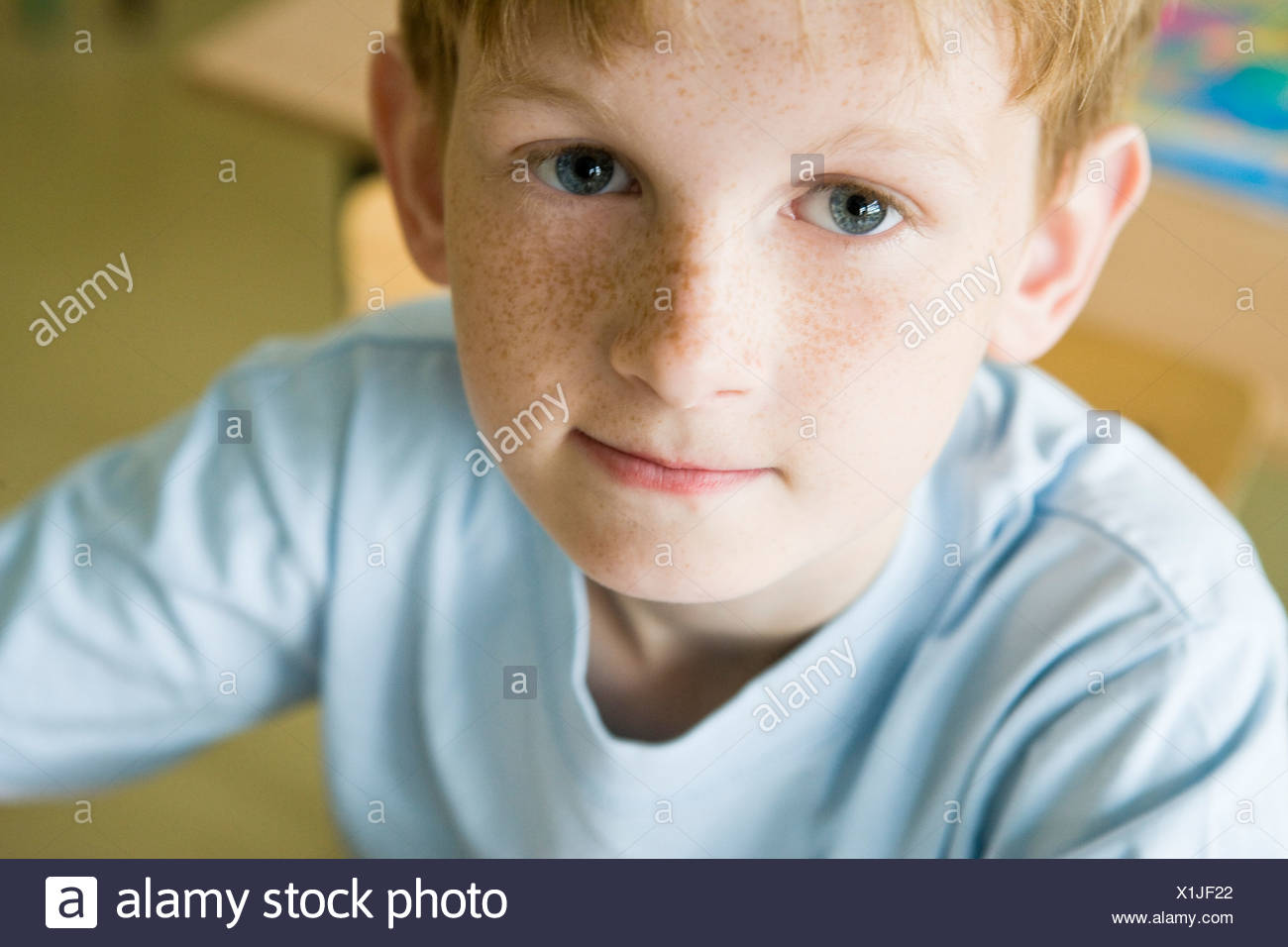 Boy Smile Freckles Stockfotos und -bilder Kaufen - Alamy