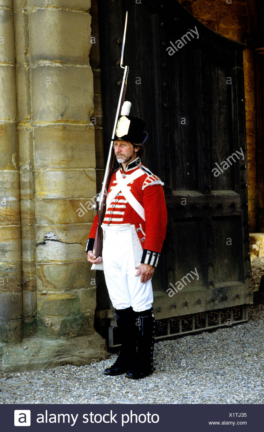 British Foot Soldier 1815 Stockfotos und -bilder Kaufen - Alamy