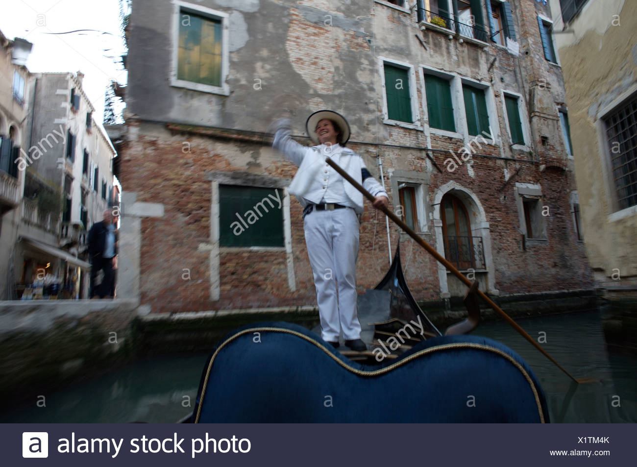 Female Gondolier In Venice Stockfotos und -bilder Kaufen - Alamy
