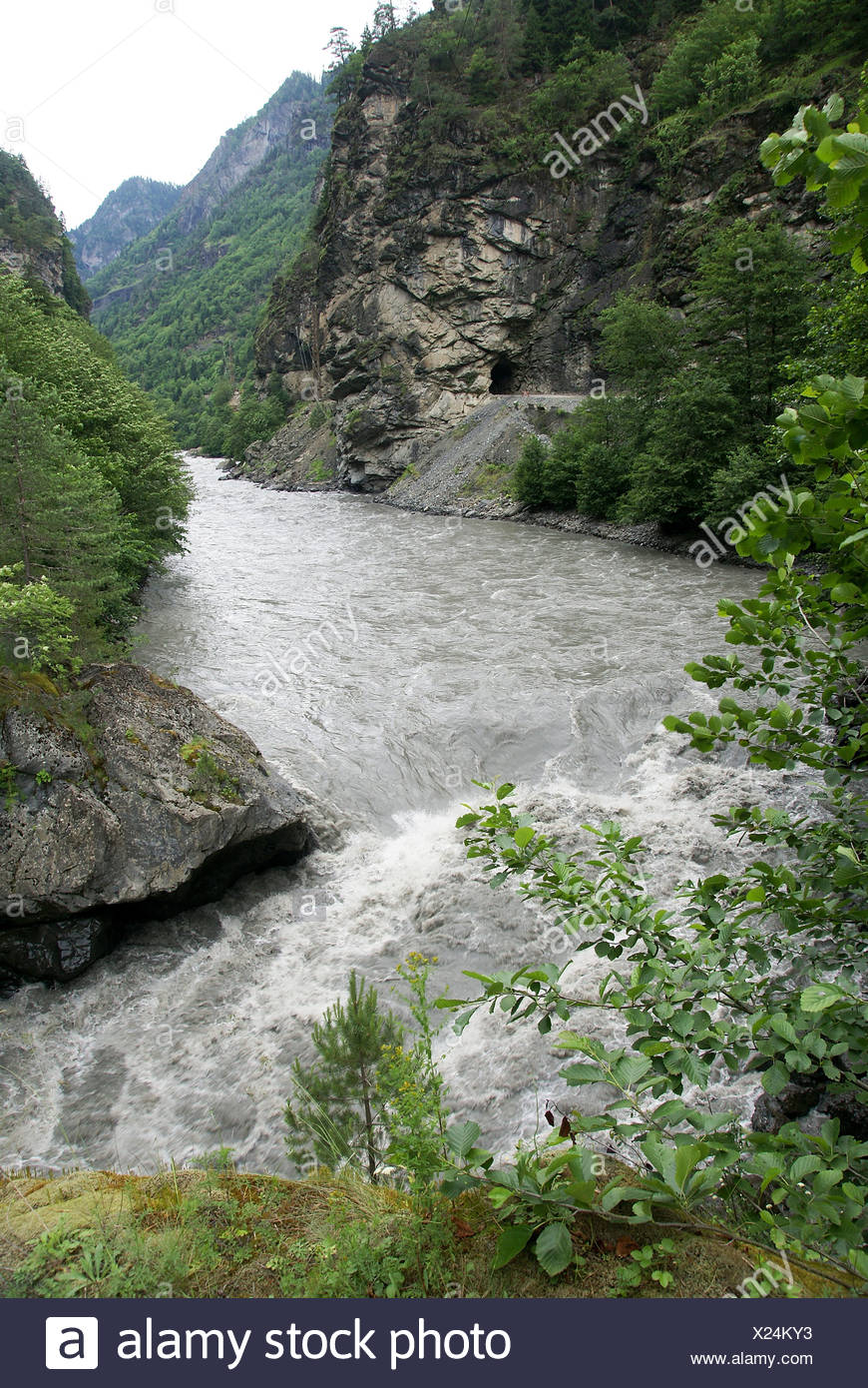 Georgia Svaneti Region Inguri Enguri Stockfotos und -bilder Kaufen - Alamy