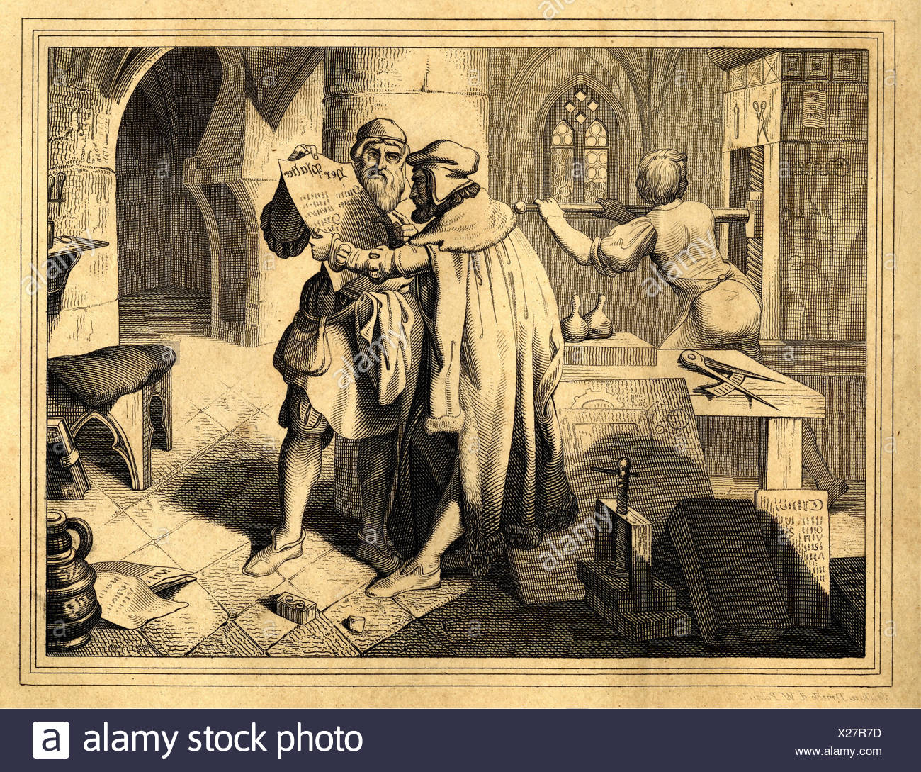 Johannes Gutenberg Printing Press Stockfotos & Johannes Gutenberg Printing Press Bilder - Alamy