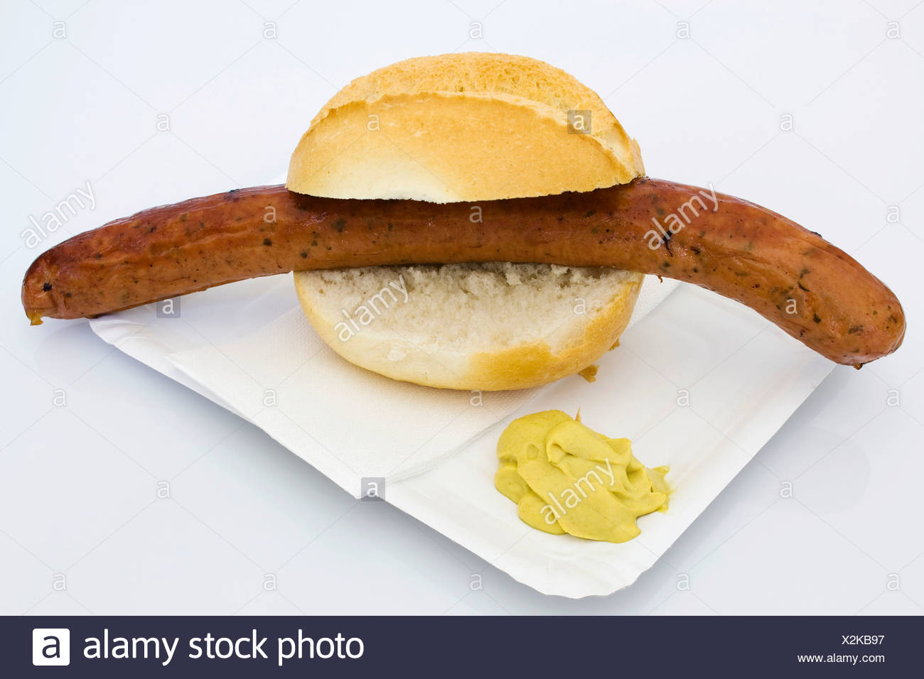 Bratwurst Bread Roll Stockfotos und -bilder Kaufen - Alamy