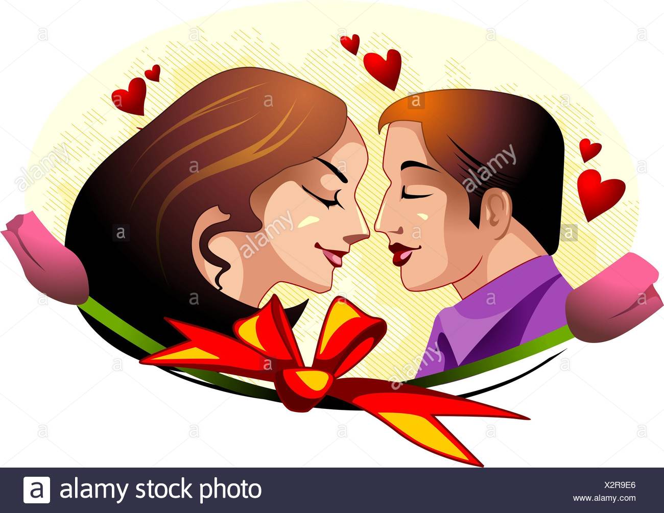 Cartoon Young Couple In Love Stockfotos und -bilder Kaufen - Seite 3 ...