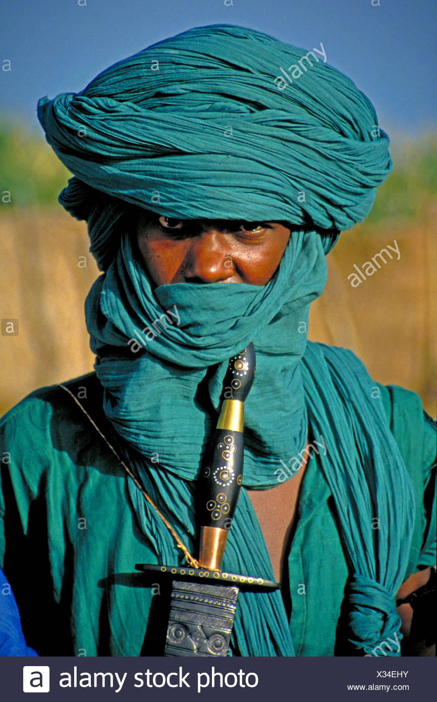 Mali Tuareg Portrait Turban Stockfotos und -bilder Kaufen - Alamy