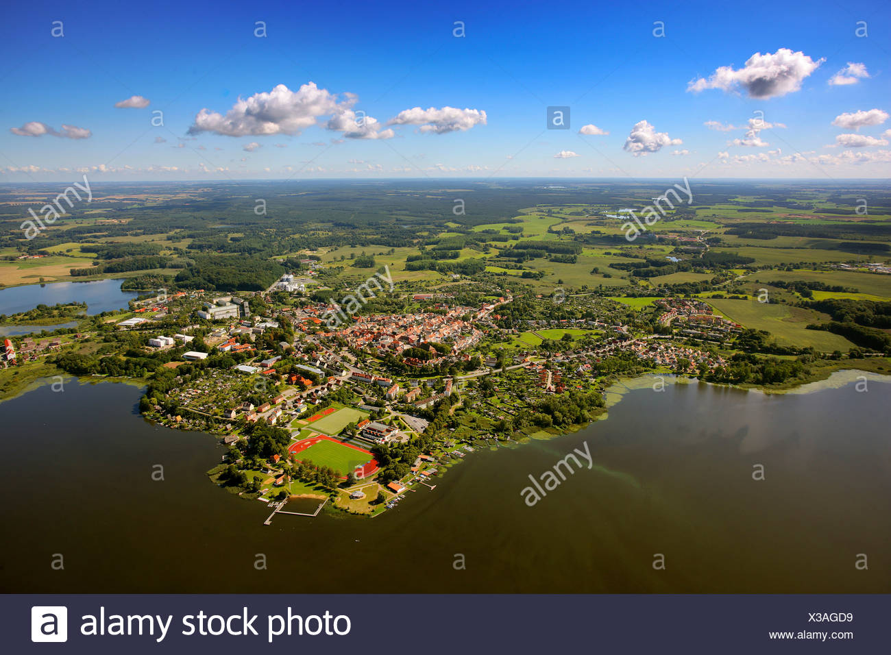 Aerial View Sternberg Mecklenburg Lake Stockfotos und -bilder Kaufen ...