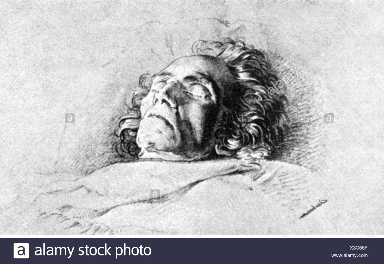 Death Ludwig Van Beethoven Stockfotos & Death Ludwig Van Beethoven ...