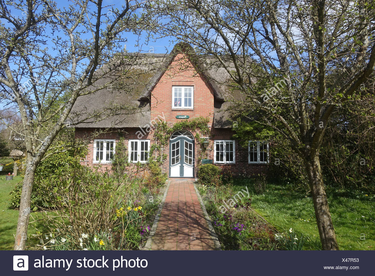 Reetdachhaus In Kampen Stockfotos und -bilder Kaufen - Alamy