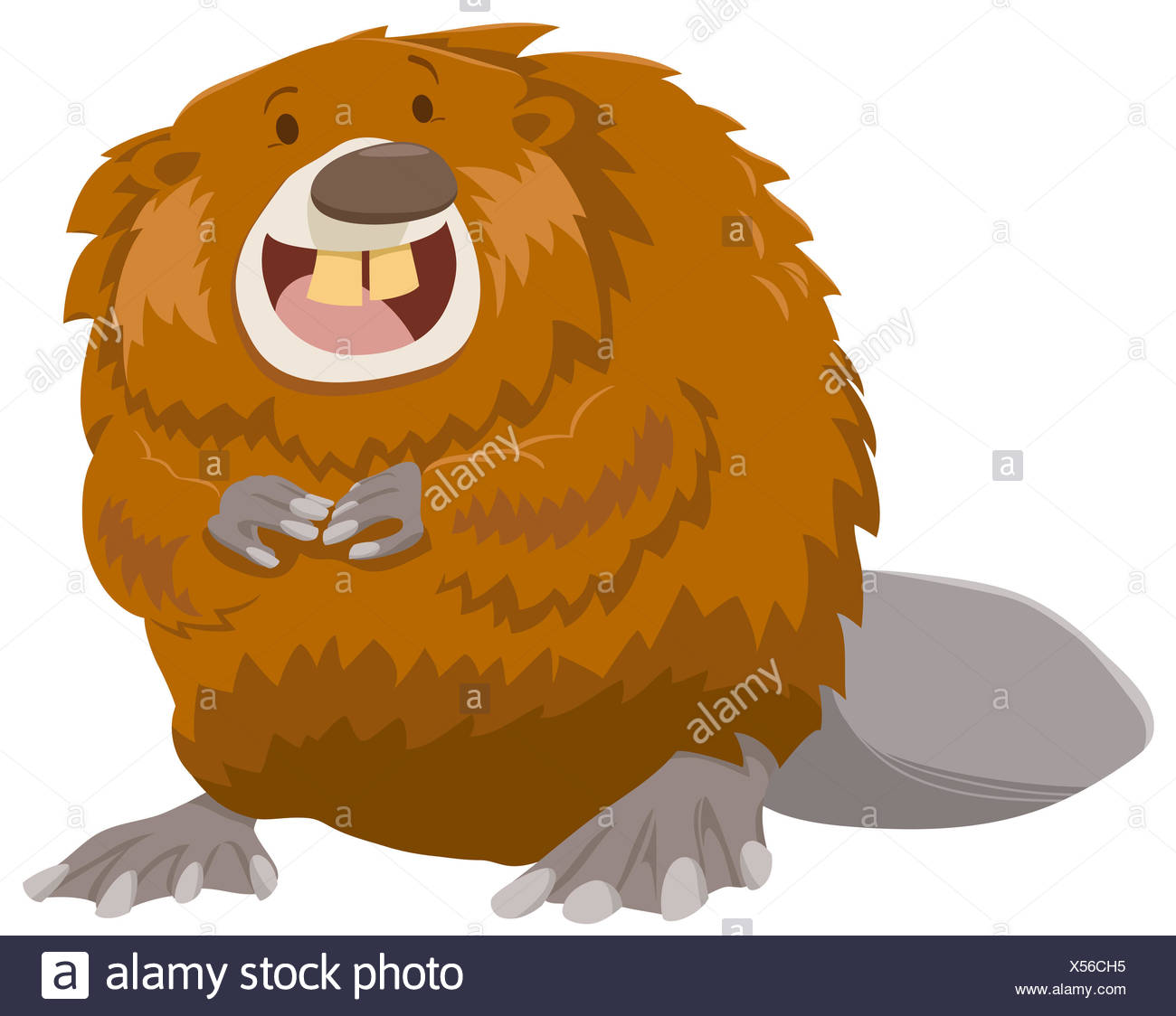 Cute Smile Beaver Cartoon Stockfotos und -bilder Kaufen - Seite 2 - Alamy