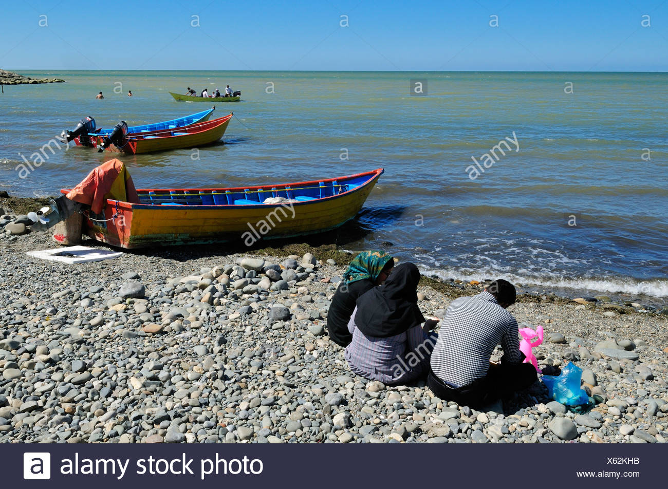 Iran Caspian Sea Beach On Stockfotos & Iran Caspian Sea Beach On Bilder ...