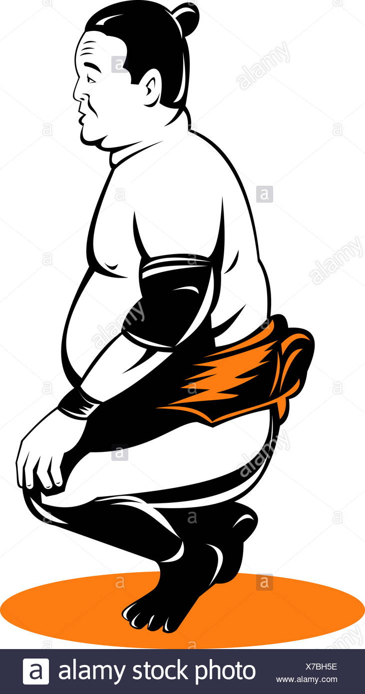 Sumo Wrestler Isolated Stockfotos und -bilder Kaufen - Alamy
