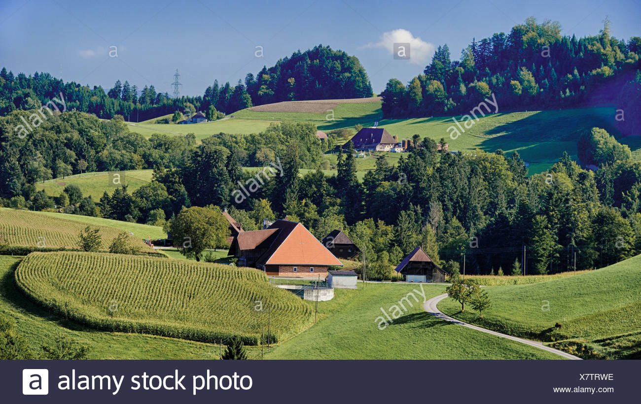 Agrarian Scenery Farmhouse Farm Emmental Stockfotos und -bilder Kaufen ...