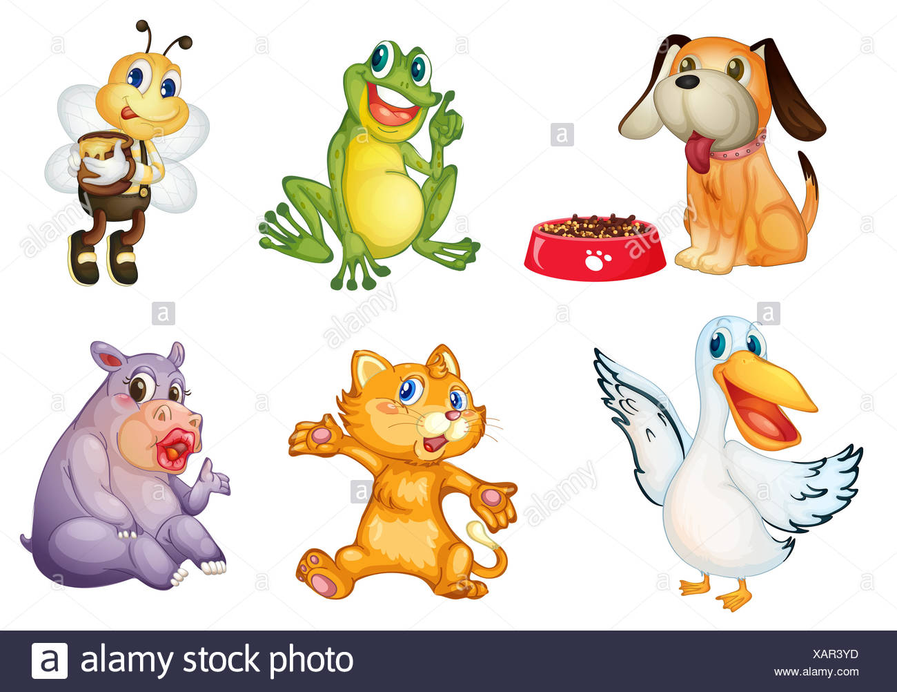 Object Isolated Comic Animal Pet Stockfotos und -bilder Kaufen - Alamy