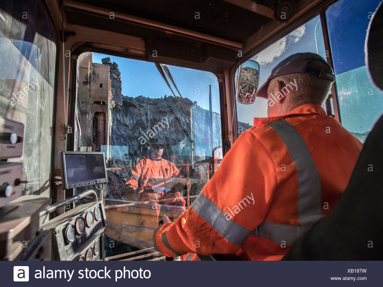 Baggerfahrer Arbeit Stockfotos und -bilder Kaufen - Alamy