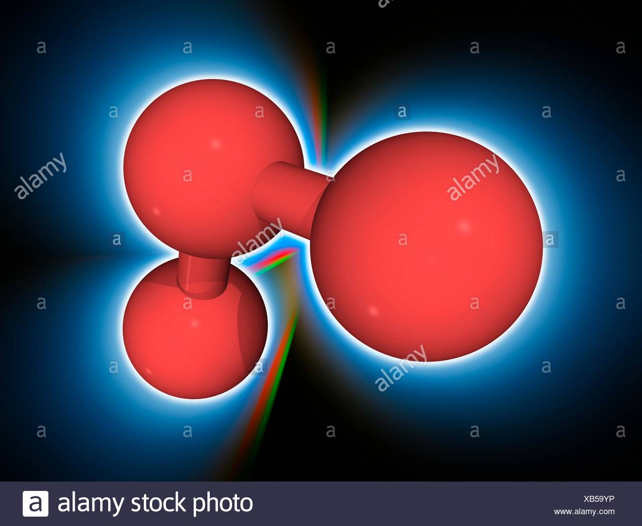 Oxygen Molecule Gas Stockfotos und -bilder Kaufen - Alamy