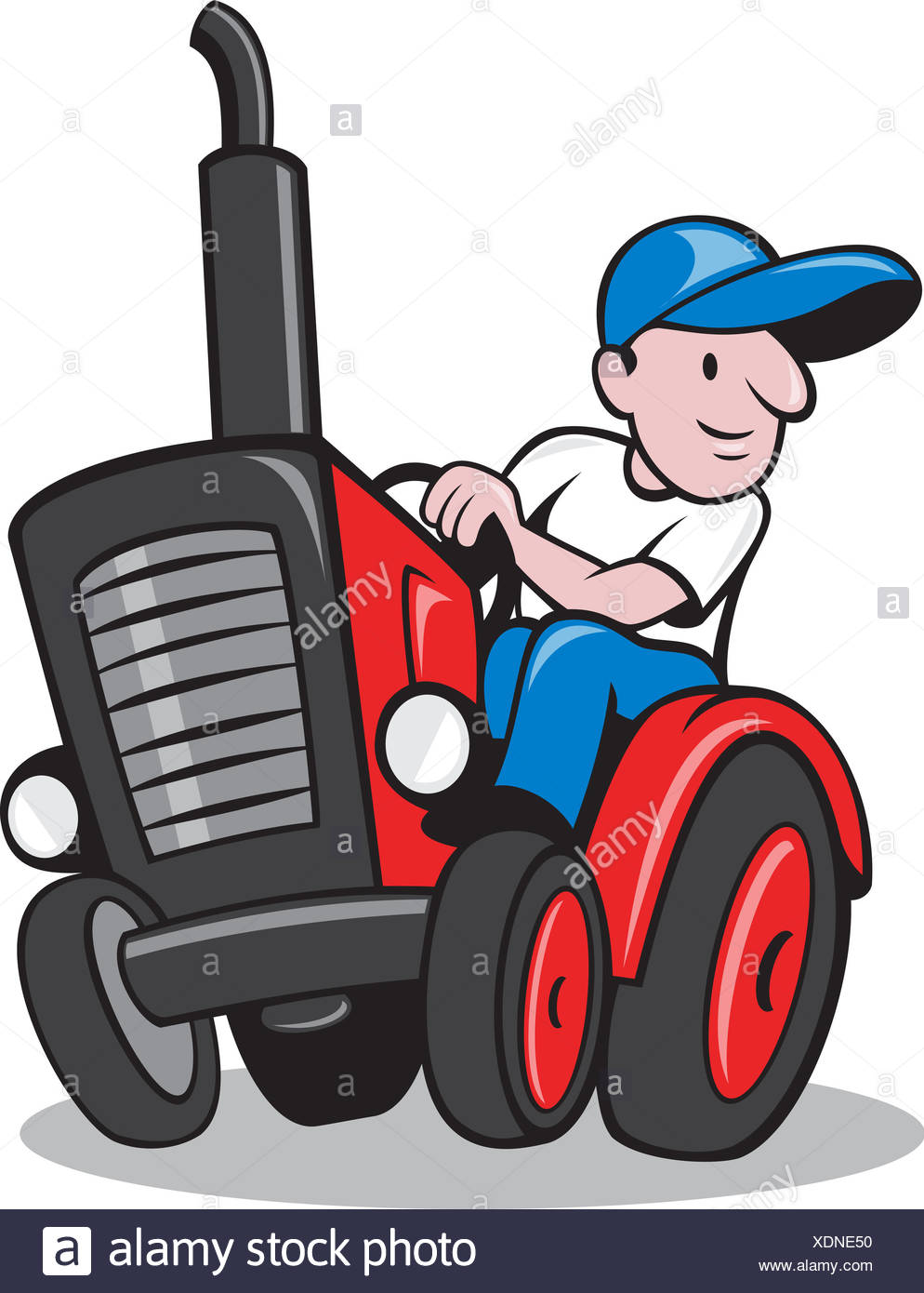Cartoon Traktor Stockfotos und -bilder Kaufen - Alamy