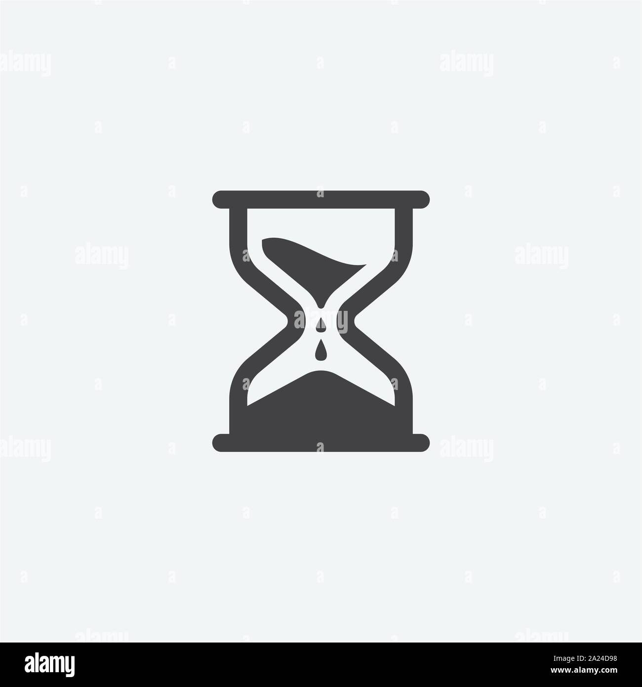 Icono De Reloj De Arena Ilustración Vectorial El Icono De Reloj De Arena El Tiempo El Diseño