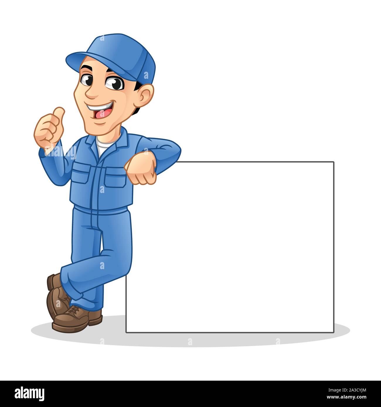 Dibujos Animados De Hombre De Mantenimiento