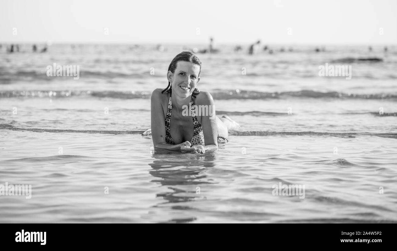 Young Girl Wearing Bikini Lying Fotografías E Imágenes De Alta