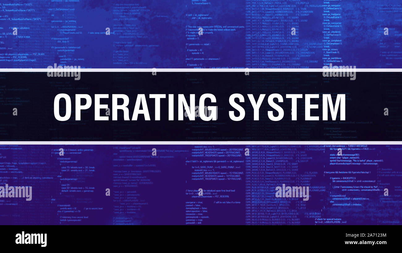 Sistema operativo con código java Digital de texto. Sistema operativo y ...