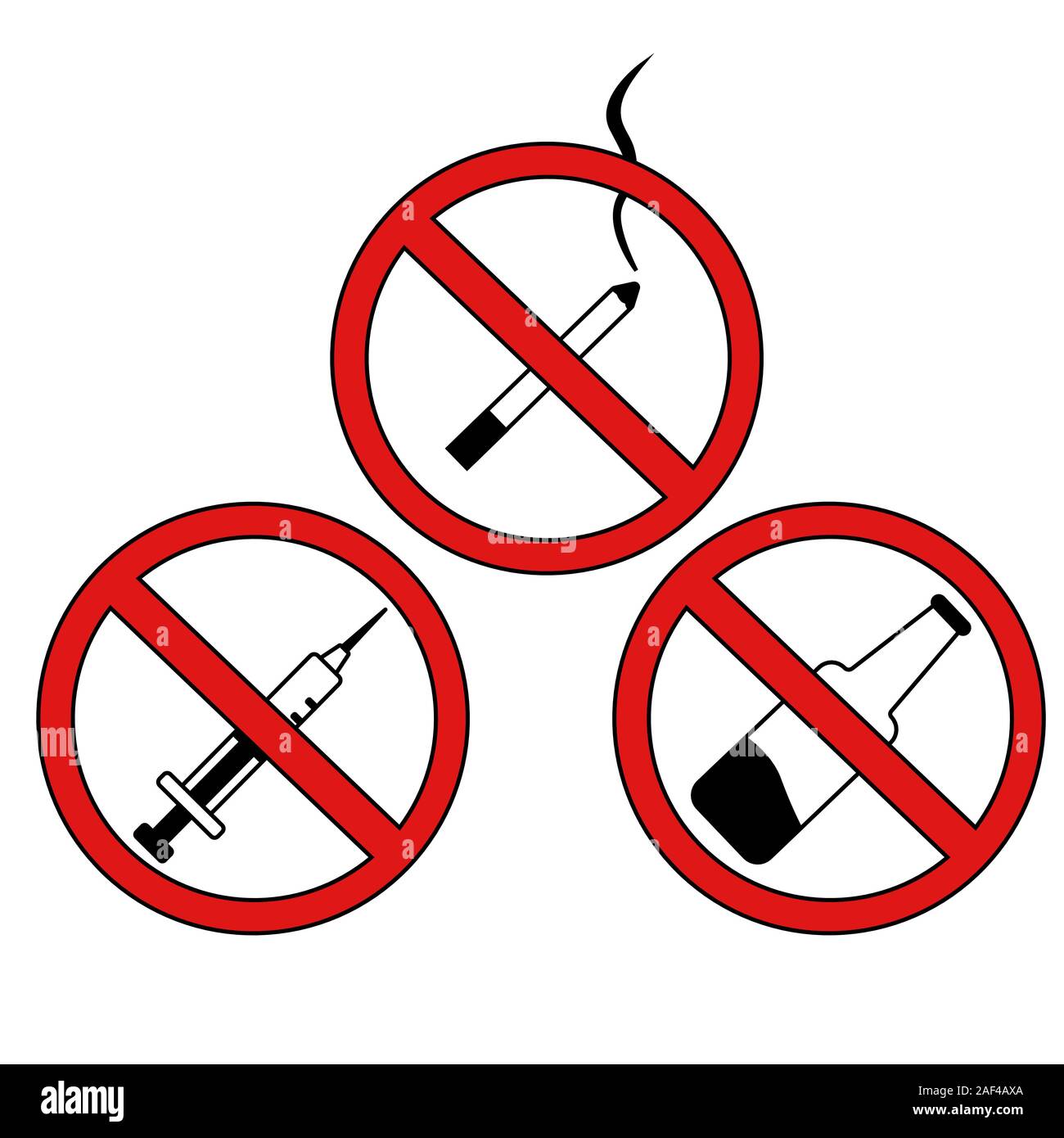 Signos De Malos Hábitos El Consumo De Alcohol Tabaco Y Drogas