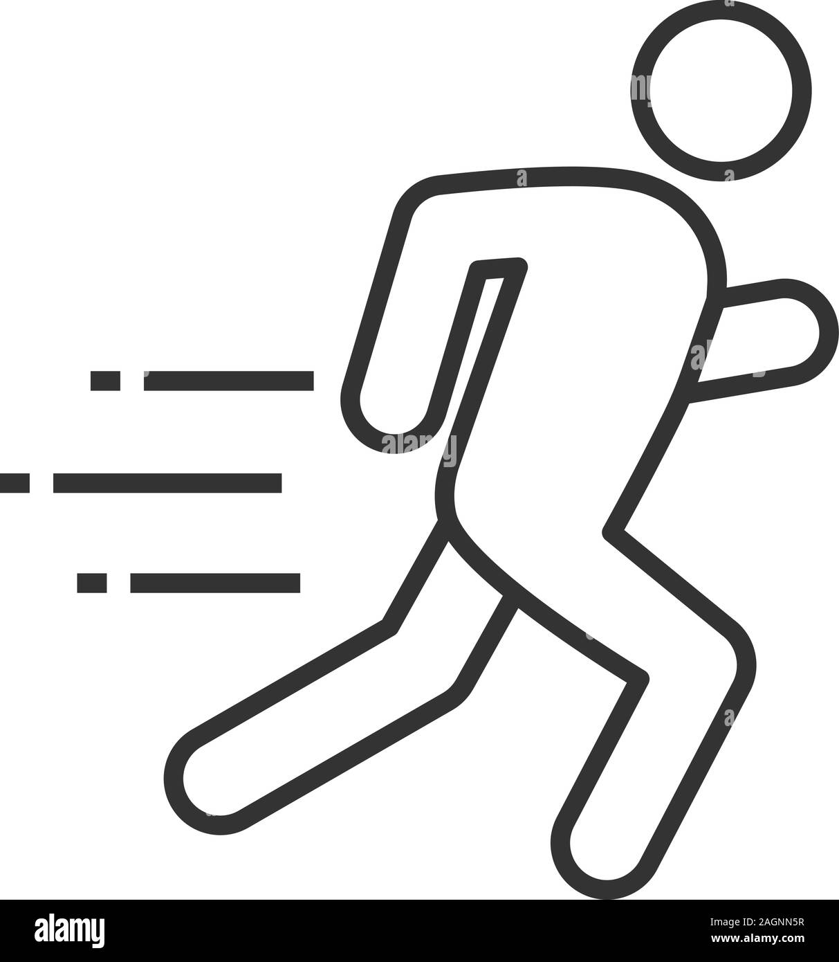 Running Man icono lineal. Ilustración de línea delgada. Runner ... Running Man icono lineal. Ilustración de línea delgada. Runner ...