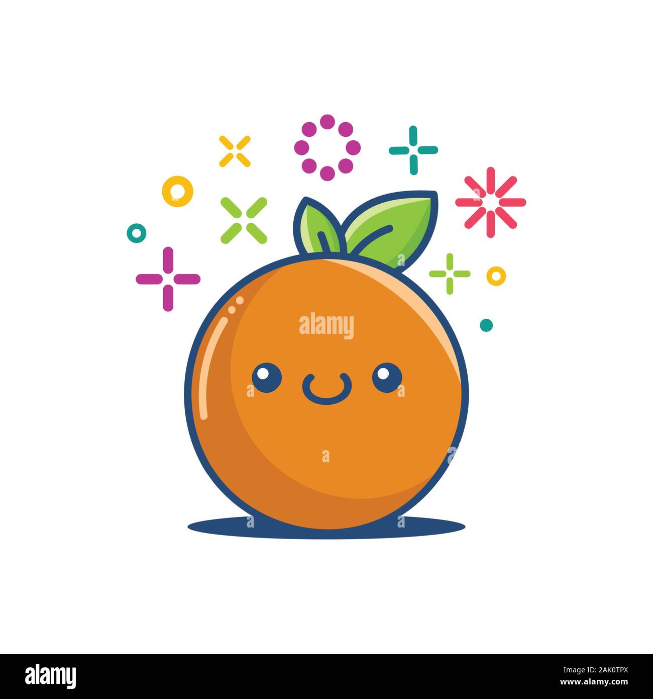 Cartoon Illustration Funny Fruits Collection Fotografías E Imágenes De