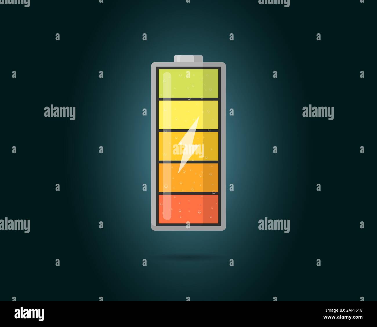 Indicador de energía de alta potencia eléctrica con batería cargada y ... Indicador de energía de alta potencia eléctrica con batería cargada y ...