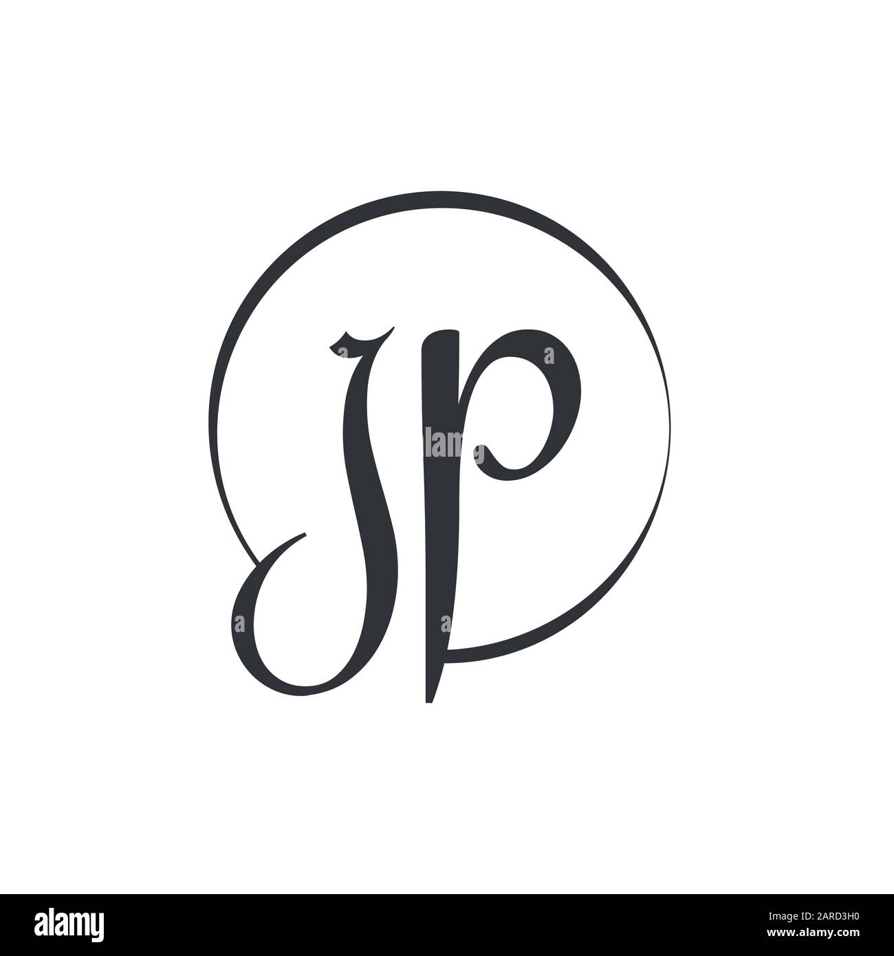 Logotipo de letra jp Imágenes recortadas de stock - Alamy