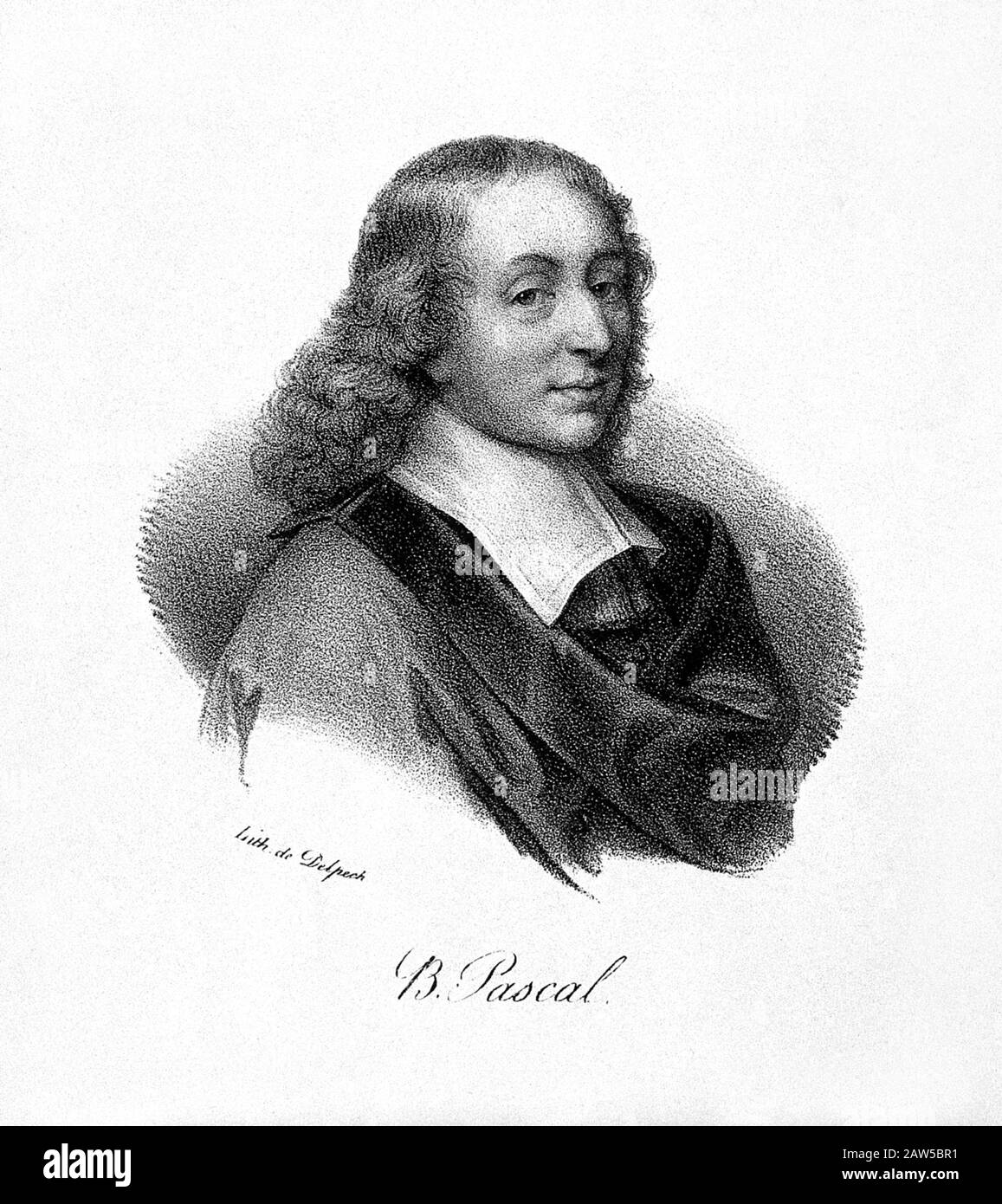 Blaise pascal 1623 1662 french mathematician fotografías e imágenes de ...