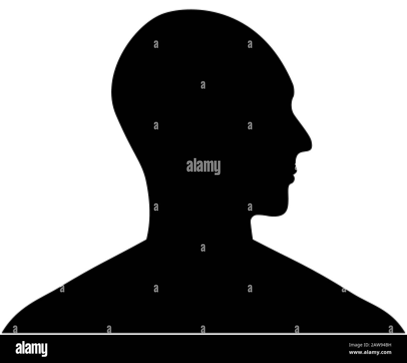 Silueta de vista lateral de la cabeza de un hombre calvo Imagen Vector ... Silueta de vista lateral de la cabeza de un hombre calvo Imagen Vector ...