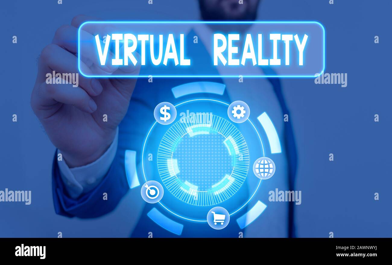 Signo de texto que muestra La Realidad virtual. Texto de fotografía de ... Signo de texto que muestra La Realidad virtual. Texto de fotografía de ...