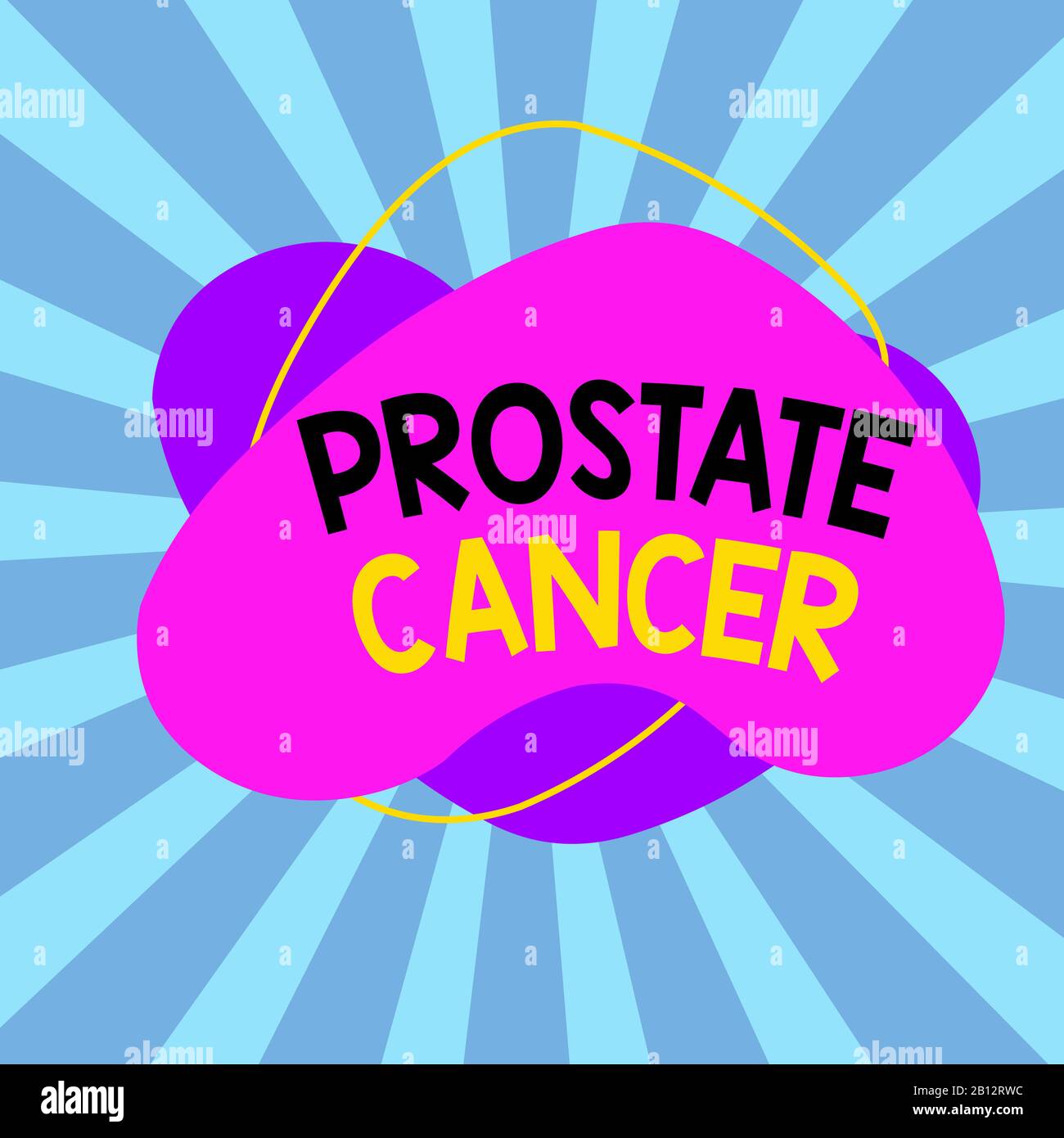 Signo De Texto Que Muestra El Cáncer De Próstata Foto De Negocios Que