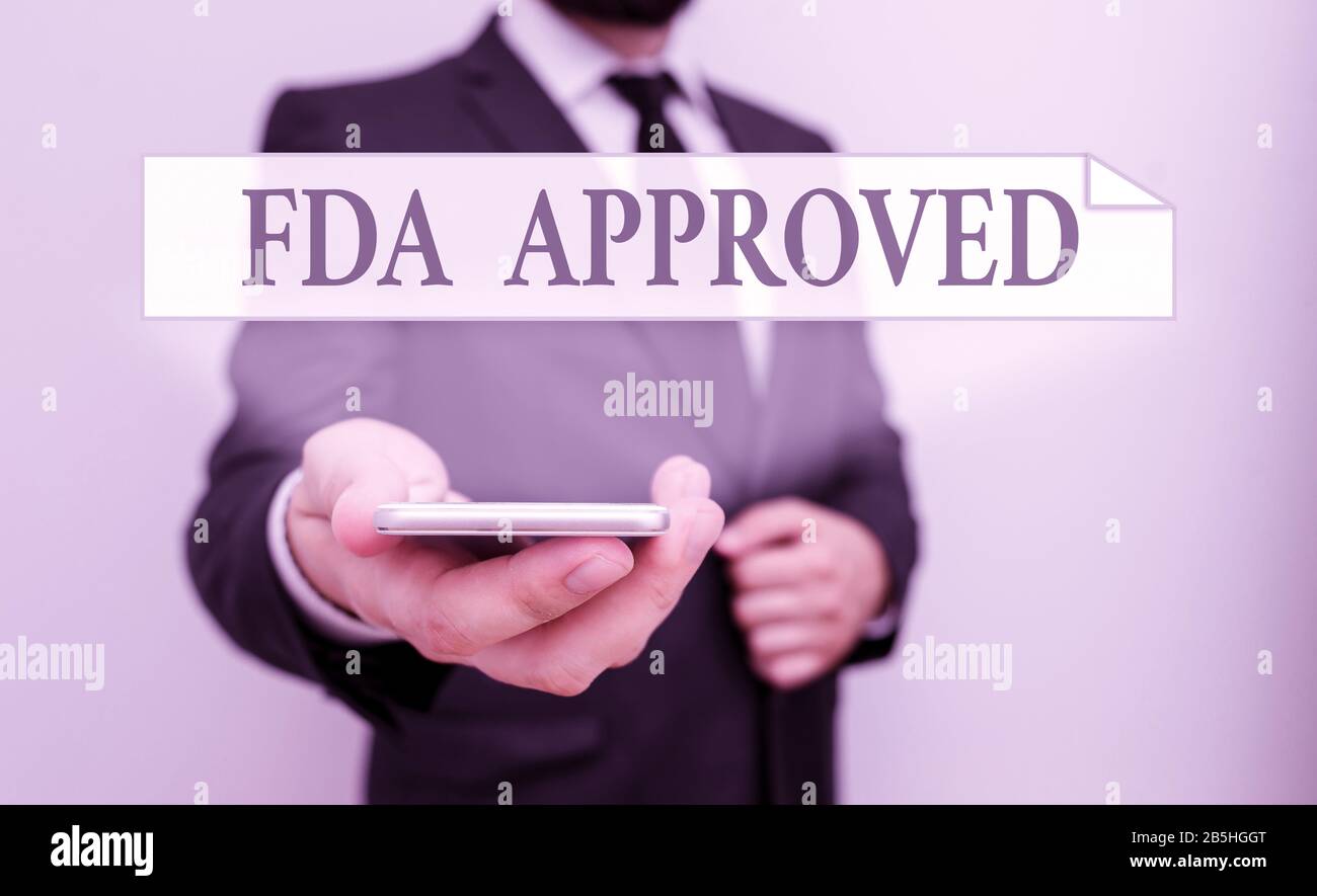 Cartel En El Texto Aprobado Por La Fda Foto De Negocios Lucimiento Fda