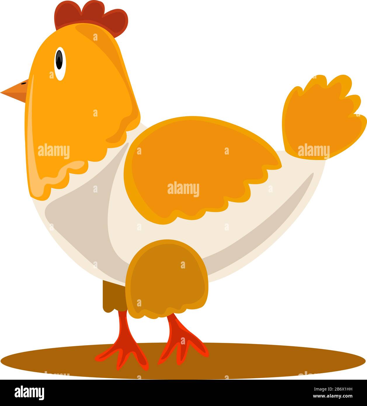 Dibujos Animados De Pollo Grande