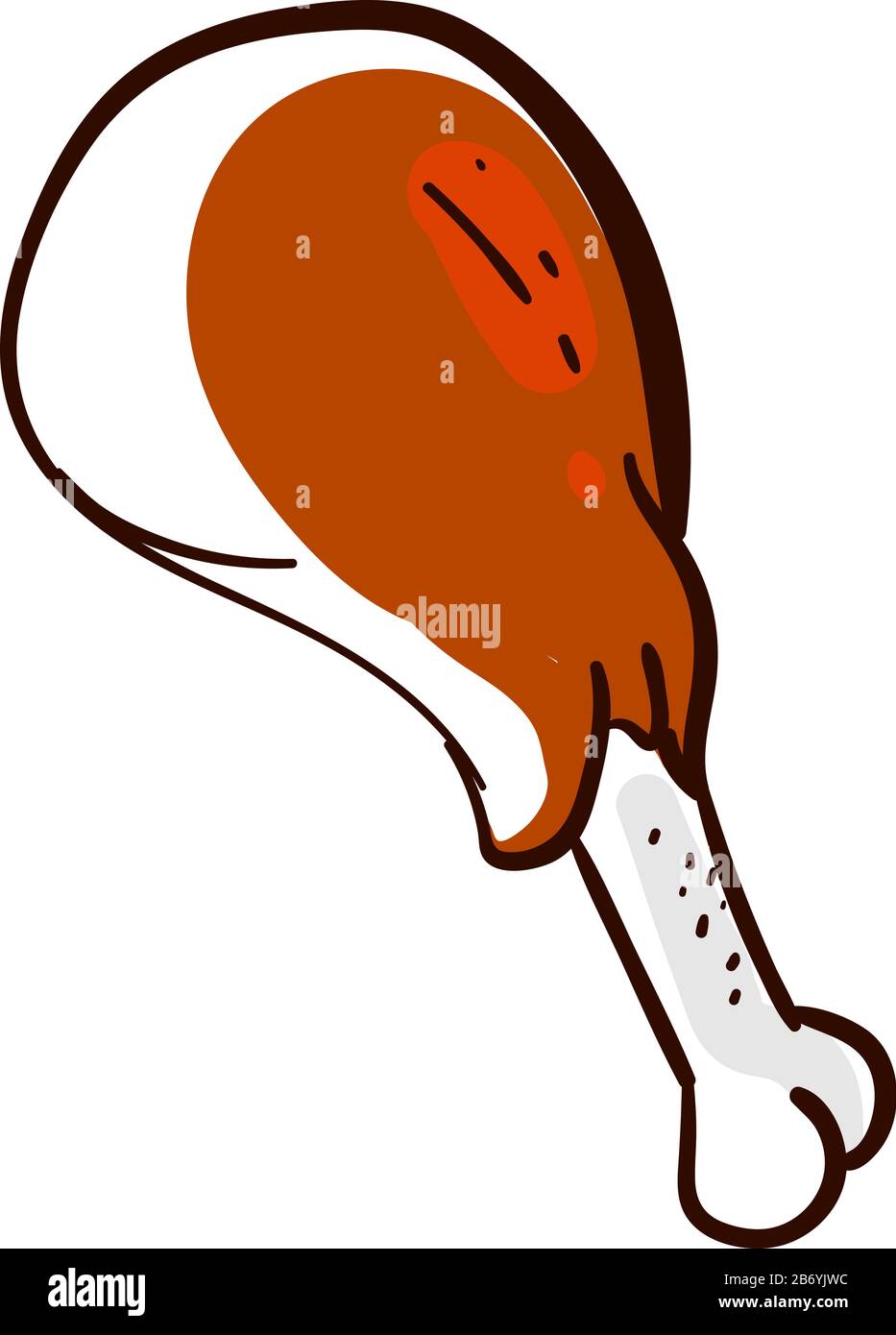 Dibujo De Pata De Pollo Ilustración Vector Sobre Fondo Blanco Imagen Vector De Stock Alamy