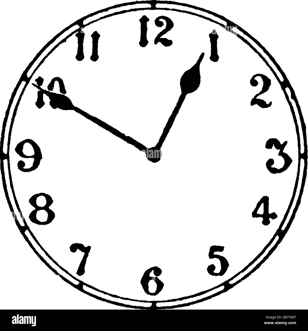 Reloj Dibujo Marcando 1