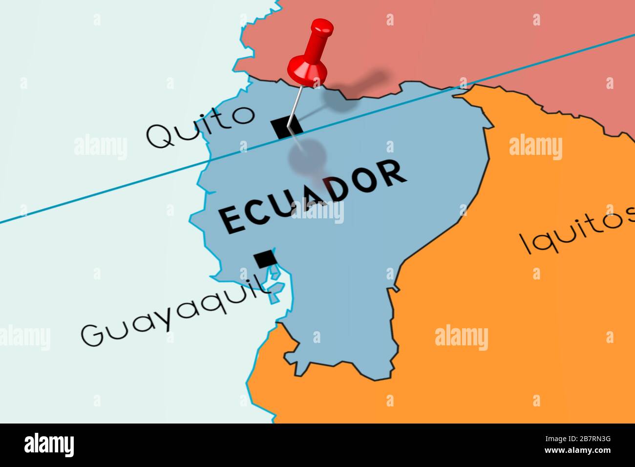 Quito On A Map Of Ecuador