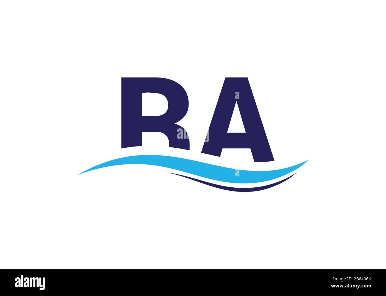 R A Ra Carta Inicial Diseño De Logotipo Plantilla Vectorial Símbolo