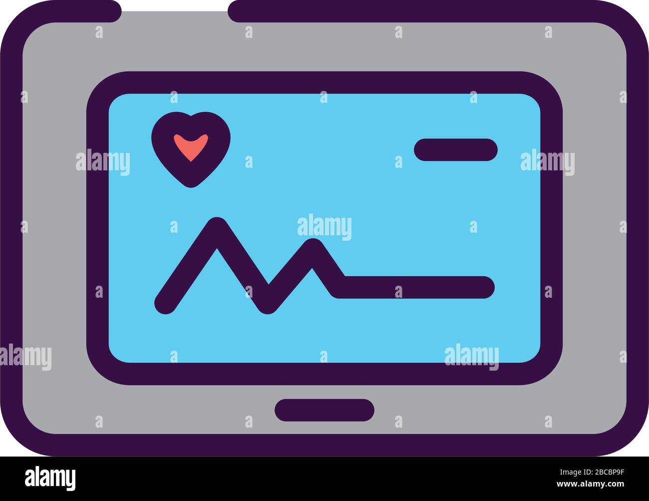 Concepto Sanitario Icono De Dispositivo De Monitorización