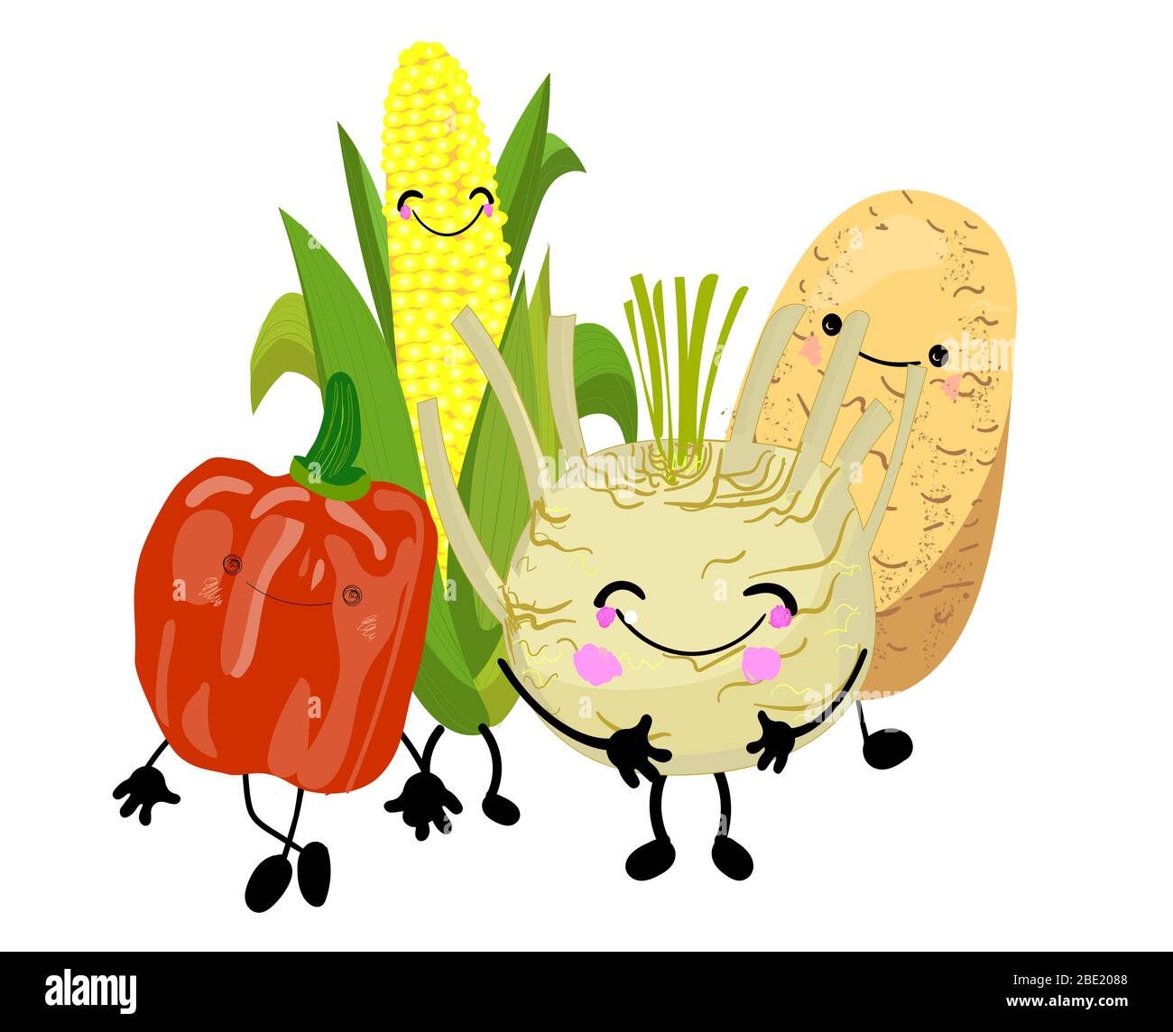 Dibujos Animados De Comida Sana Linda