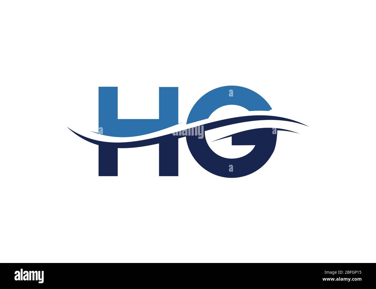 Plantilla De Vector De Diseño De Logotipo Hg De La Carta Del Monograma